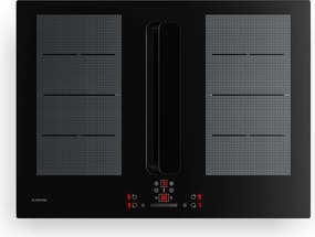 Klarstein Indukční varná deska ChefFusion s digestoří | 4 varné zóny | 7200 W | 504,3 m³/h | 70 cm