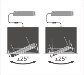 LED podhledové svítidlo LEDVANCE Spot SP MULTI 1x30W/3000K FL WT/BK teplá bílá