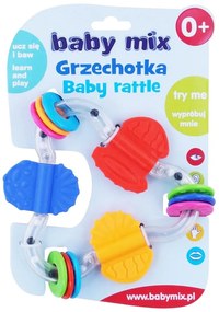 BABY MIX Dětské chrastítko Baby Mix barevný trojuhelník