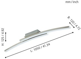 Eglo 97909 - LED RGB Stmívatelný přisazený lustr FRAIOLI-C 2xLED/17W/230V