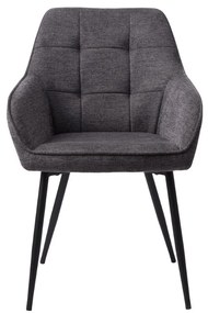 Designová židle Jadwiga II tmavě šedá