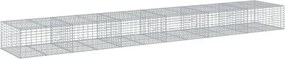 Gabionový koš s víkem 600 x 100 x 50 cm pozinkované železo 3295183