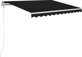 Automatická zatahovací markýza 300 x 250 cm antracitová 3068869
