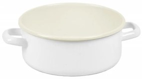 Smaltované nádobí rendlík bílý 14cm