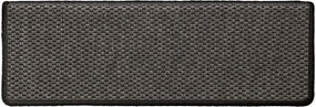 Samolepící nášlapy na schody vzhled sisal 15 ks 65x21x4 cm 326885