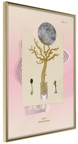 Artgeist Plakát vodní rostliny Velikosti (šířkaxvýška): 20x30, Finální vzhled: Zlatý rám