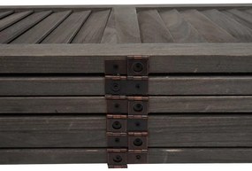 Dřevěný paraván Dekorhome 200x170 cm (5-dílný)