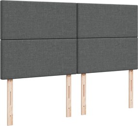 Box spring postel s matrací tmavě šedá 180x200 cm textil 3291353