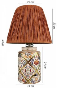 Hnědá stolní lampa (výška 40 cm) Alev – Opviq lights