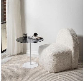Asir | Odkládací stolek CHILL 50x50 cm bílá/černá | AS1591