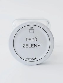 Samolepka na kořenky PEPŘ ZELENÝ průhledná 5 cm základní písmo