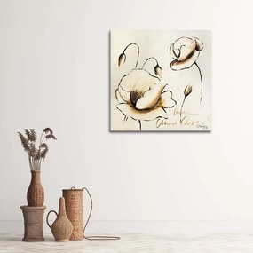 Gario Obraz na plátně Malované květiny Rozměry: 30 x 30 cm