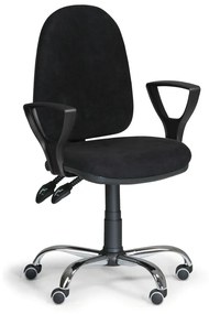 Pracovní židle Torino SY s područkami, černá