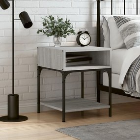 Noční stolek šedý sonoma 40 x 41 x 50 cm kompozitní dřevo,  825879 HangarStore.cz
