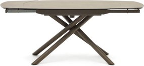Rozkládací jídelní stůl s přídavnou deskou s keramickou deskou 100x130 cm Yodalia – Kave Home