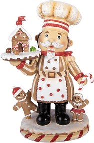 Dekorativní figurína kuchaře s perníčky – 18*13*27 cm