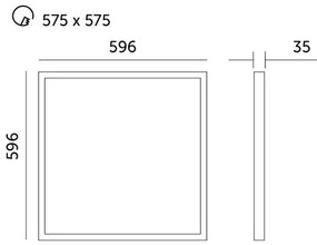 LED Podhledový panel LED/40W/230V 4000K 60x60 cm