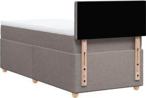 Box spring postel s matrací taupe 80x200 cm textil 3286525
