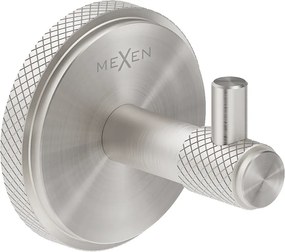 Mexen Gravo, nástěnný háček na ručníky, broušená ocel, 70A93011-97