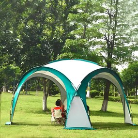 Pavilonový stan YENA s obalem 350x350 cm zeleno-bílý