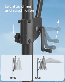 Zahradní slunečník s LED osvětlením GPU047G11