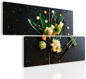 Malvis ® Dvoudílný obraz sushi Velikost (šířka x výška): 174x100 cm
