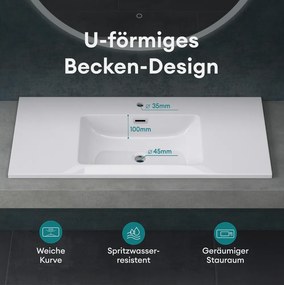 design umyvadlo BRUSSEL 912 60-100cm Velikost: 90