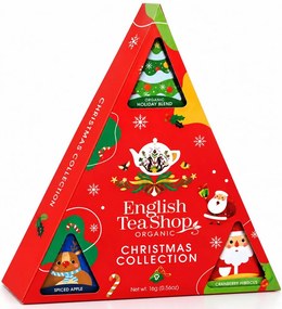 ENGLISH TEA SHOP Sada čajových pyramidek "Christmas Collection" 9 ks - červená