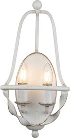 Elstead BRADBURY nástěnná Farmhouse lampa 2xE14 antická bílá
