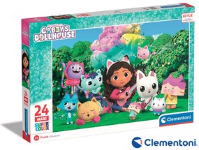 Clementoni - Puzzle Gábinin kouzelný domek: Na zahradě MAXI 24 dílků