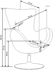 Křeslo Butterfly, barevná