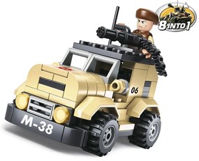 Sluban Army 8into1 M38-B0587A Hlídkový vůz