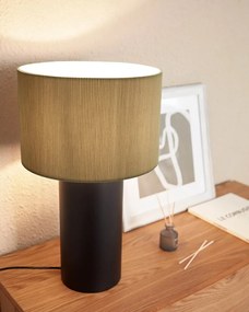 Kovová stolní lampa anicimida černošedá MUZZA