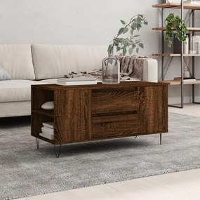 vidaXL Konferenční stolek 102x44,5x50 cm kompozitní dřevo [830999] Barva: hnědý dub