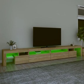TV skříňka s LED osvětlením sonoma dub 290 x 36,5 x 40 cm 3152804