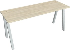Kancelářský pracovní stůl Hobis UEA 1600, bílá RAL 9016, deskaakát
