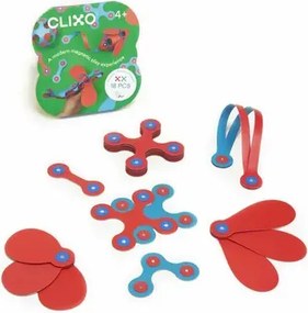 Clixo Itsy Flamingo  Turquoise Magnetická stavebnice / 18ks / od 4 let