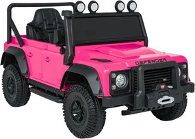 Elektrické autíčko Land Rover Defender 110 SVX růžové