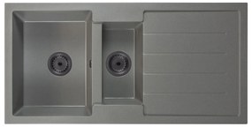 Kuchyňský dřez Yuxur (šedá) (bez otvoru pro baterii) (P). 1066024