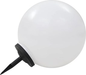 Zahradní solární lampy 2 ks LED kulovité 40 cm RGB 277129