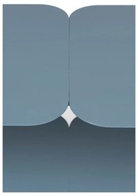 Světle modrý kovový regál 100x62 cm River – Zuiver