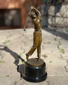 Bronzová socha soška - Golfista 3