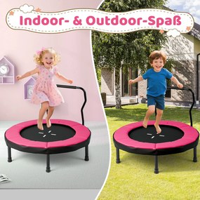 Costway Ø102 cm dětská trampolína fitness trampolína vnitřní s odnímatelnou