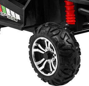Ramiz Terénní bugina pro děti růžová + pohon 4x4 + dálkové ovládání + nosič zavazadel + rádio MP3 + LED