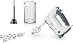 Bosch MFQ37470 bílo-černá / Ruční mixér / 750 W / 5 rychlostí / turbo