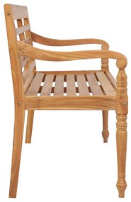 Lavice Spiga s modrou poduškou - 150 cm | masivní teak