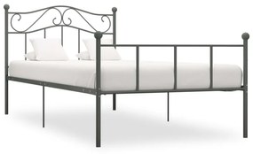 Rám postele šedý kov 100 x 200 cm,  284531 HangarStore.cz