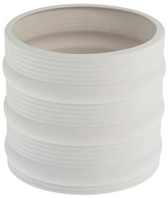 Storefactory Keramický obal na květináč Arby White, bílá barva, keramika