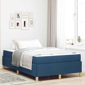 Rám postele Modrá 120 x 200 cm textil 3398933