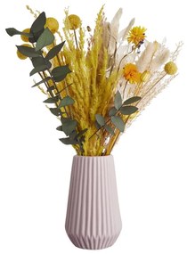 Butlers RIFFLE Váza 13,5 cm - sv.růžová